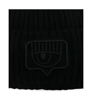 CHIARA FERRAGNI Eyelike-patch Beanie Hat
