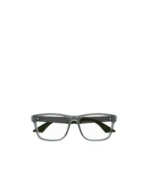 Montblanc Eyewear Mb0300o Rectangular Glasses And Frames - Grey