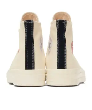 Play Comme Des Garcon X Converse Single Heart Chuck 70 Sneakers