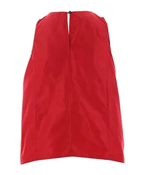 MARIA CALDERARA Pleated Sleeveless Top