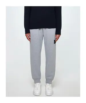 Stone Island Logo Patch Tapered-leg Sweatpants