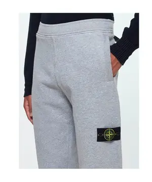 Stone Island Logo Patch Tapered-leg Sweatpants