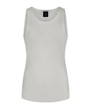 THOM KROM Ribbed Tank Top - White