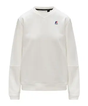 K-WAY Logo V-neck Sweatshirt - White