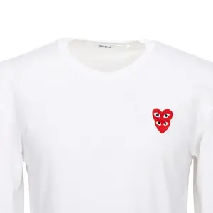 Comme Des Garçons Heart-patch Long Sleeved T-shirt