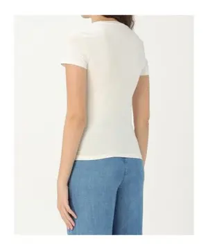 Patrizia Pepe Rhinestone-logo T-shirt