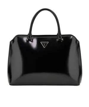 Guess Zippered Shoulder Bag - Black