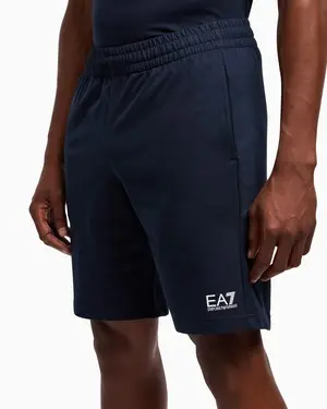 EA7 Logo Printed Track Shorts