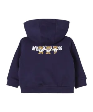 Moschino Long-sleeved Zipper Sweatshirt