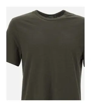 KANGRA Flamed Cotton Crew Neck T-shirt