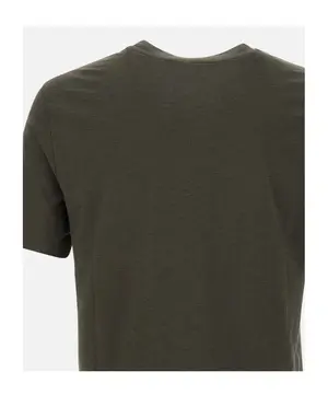 KANGRA Flamed Cotton Crew Neck T-shirt