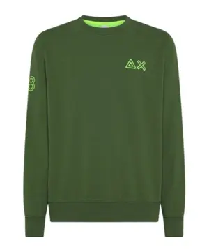 SUN 68 Logo Crew Neck Sweatshirt - Green