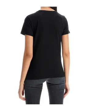 Pinko Logo-embroidered Crewneck T-shirt