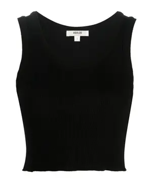 AGOLDE Ribbed Knit Cropped Vest
