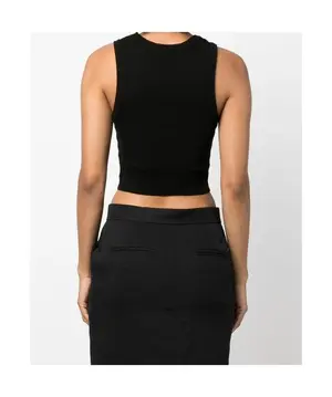 AGOLDE Ribbed Knit Cropped Vest
