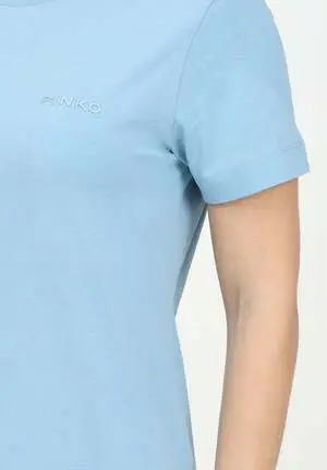 Pinko Crewneck T-shirt With Embroidered Logo