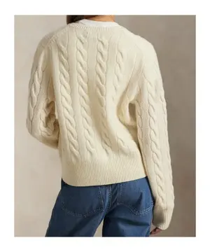 Polo Ralph Lauren Cable Knit Cardigan - Cream