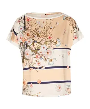 Liu Jo Crewneck Printed T-shirt - Nude