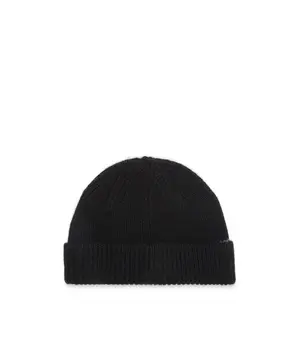 DIESEL® Ribbed Knit Beanie With Oval 'd' Embroidery