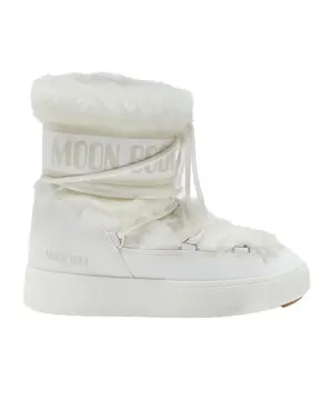 Moon Boot Ltrack Low Faux-fur Boots - White