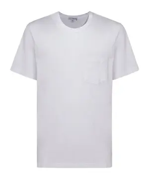 JAMES PERSE Crewneck Short-sleeved T-shirt - White