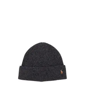 Polo Ralph Lauren Ribbed Logo Beanie Hat