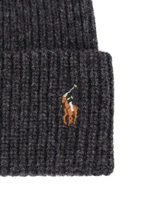 Polo Ralph Lauren Ribbed Logo Beanie Hat