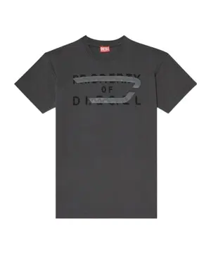DIESEL® D-appliqu Crewneck T-shirt - Grey