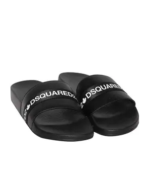 Dsquared2 Logo Almond Toe Sliders