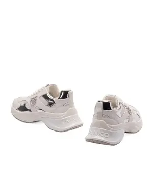 Pinko Logo Patch Round Toe Sneakers