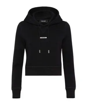 Dsquared2 Logo Patch Drawstring Hoodie