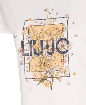 Liu Jo Logo Embellished T-shirt
