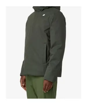 K-WAY Jacko" Hooded Twill Jacket - Green