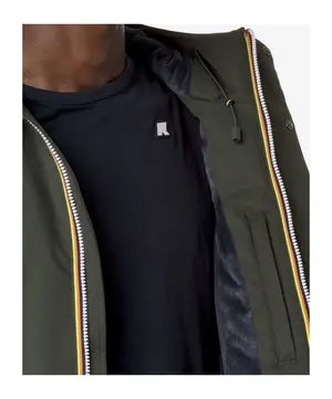 K-WAY Jacko" Hooded Twill Jacket - Green