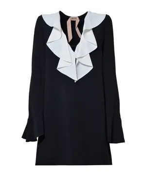 N.21 Long Sleeve Ruffled Dress