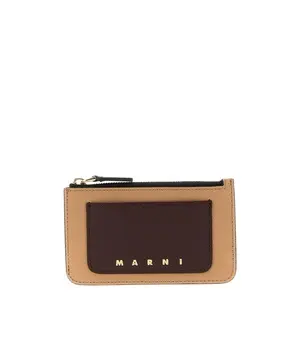 Marni Saffiano Zipped Cardholder - Multi-color