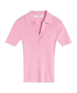 Maison Kitsuné Fox-motif T-shirt - Fraise