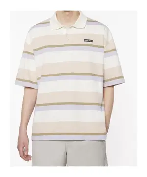 Maison Kitsuné Striped Ss Oversize Polo Shirt