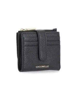 COCCINELLE Logo Lettering Zipped Wallet
