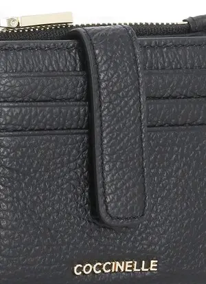 COCCINELLE Logo Lettering Zipped Wallet