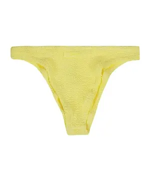 MC2 SAINT BARTH Naomi Logo Patch Bikini Bottoms - Yellow