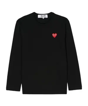 Comme Des Garçons Long Sleeve T-shirt - Black