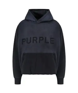 PURPLE BRAND Shadow Wordmark Hoodie - Black