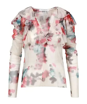 Philosophy Di Lorenzo Serafini Printed Tulle Blouse - Multicolor