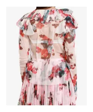 Philosophy Di Lorenzo Serafini Printed Tulle Blouse