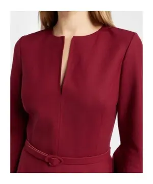 Oscar De La Renta Wool Midi Dress