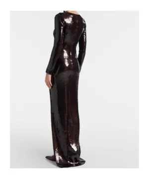 RODARTE Floral-appliqué Sequined Gown