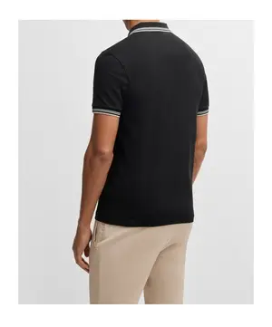 Hugo Boss Stripe Detailed Slim-fit Polo Shirt