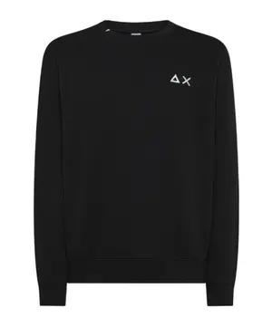 SUN 68 Logo Crew Neck Sweatshirt - Black