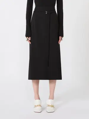 Sportmax Belt Midi Skirt